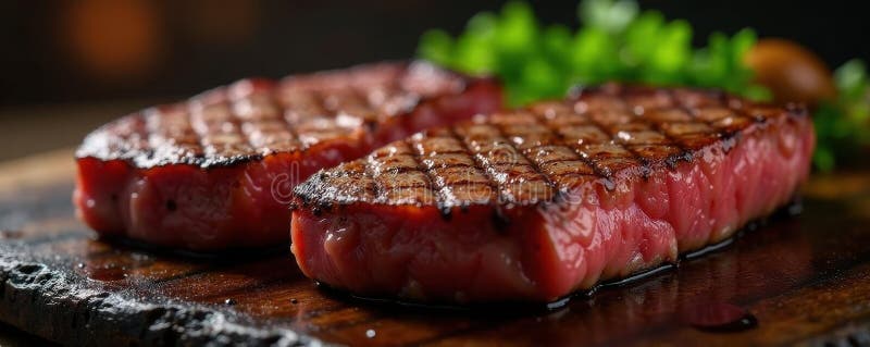 Perfectly Seared Beef Steaks, Grill Marks Visible, Delicious, Menu ...