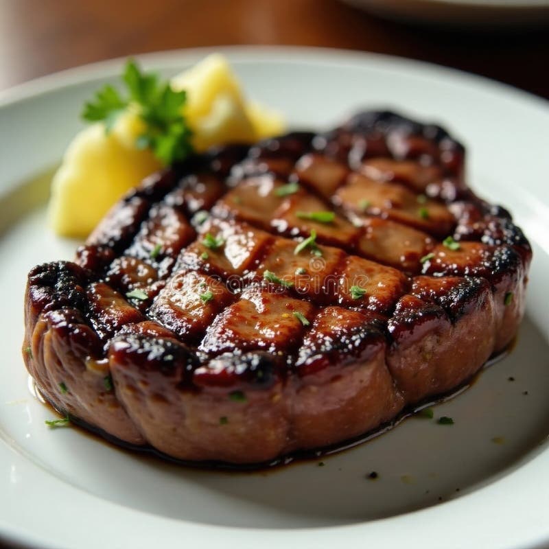 Perfectly Seared Ribeye Steak, Grill Marks Visible, Cooking, Culinary ...