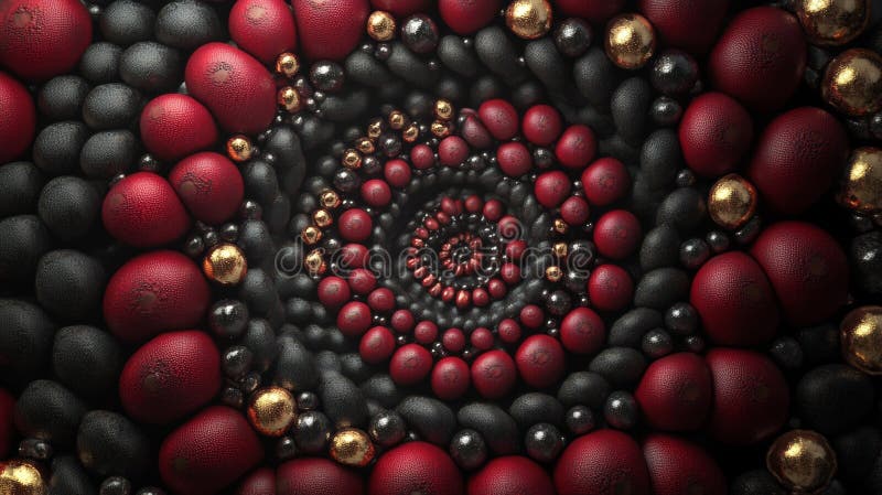 Perfectly Symmetrical Berries Arranged Spiral Pattern Stock Photos ...
