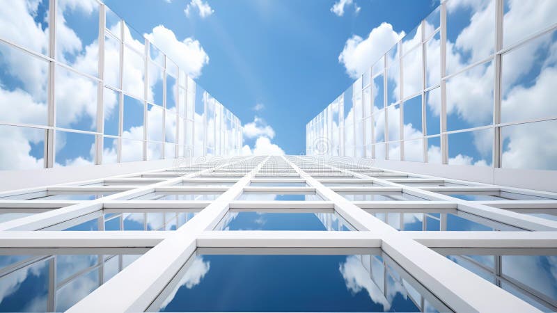 A Perfectly Symmetrical Structure Made of Smooth Stock Video - Video of ...