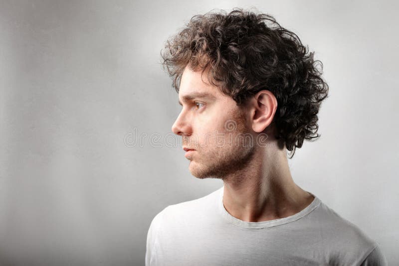 Perfil calvo del hombre imagen de archivo. Imagen de retrato - 38109851