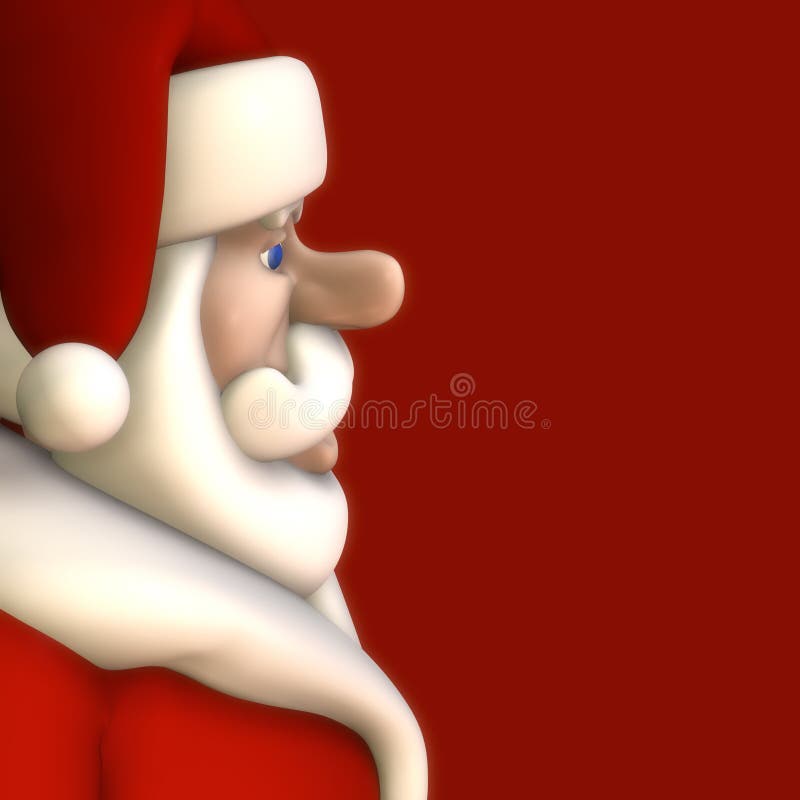 Perfil De Santa - Ornamento 2 Stock de ilustración - Ilustración de ...