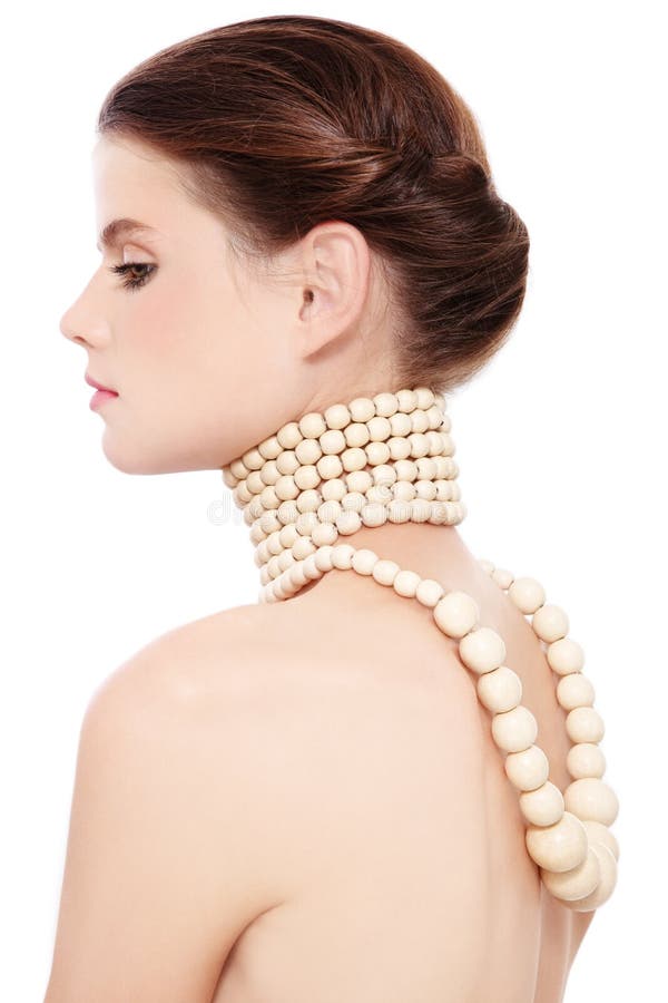 Perfil bonito foto de stock. Imagem de branco, elegância - 27093068