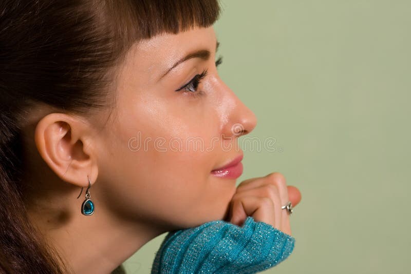 Perfil De La Cara De La Mujer Foto de archivo - Imagen de muchachas ...