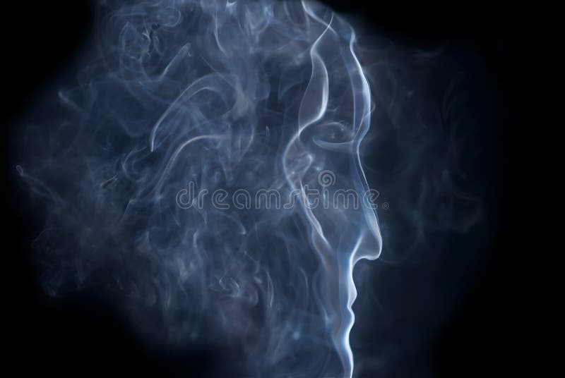 Perfil De Un Hombre Del Humo Stock de ilustración - Ilustración de ...
