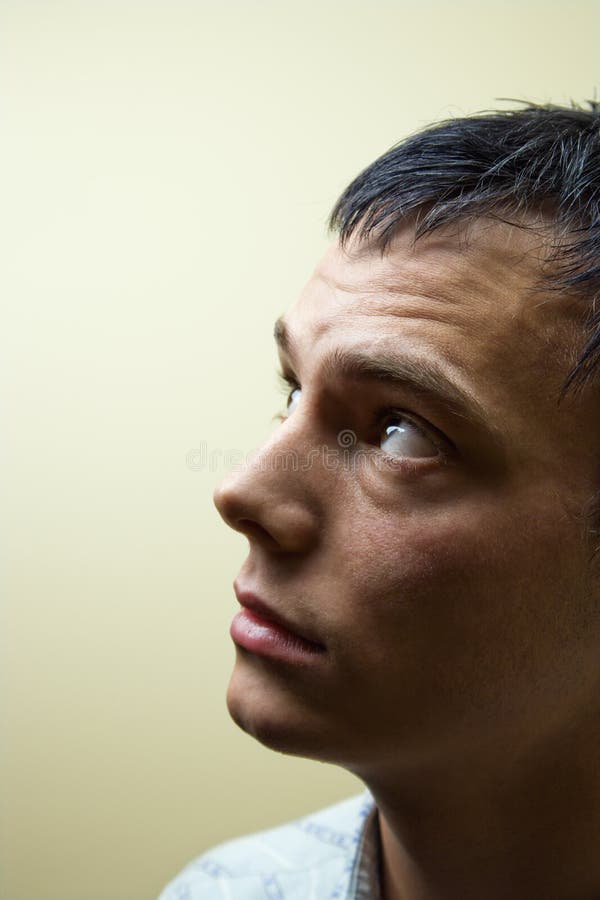 Perfil do homem novo foto de stock. Imagem de perfil, macho - 4997772