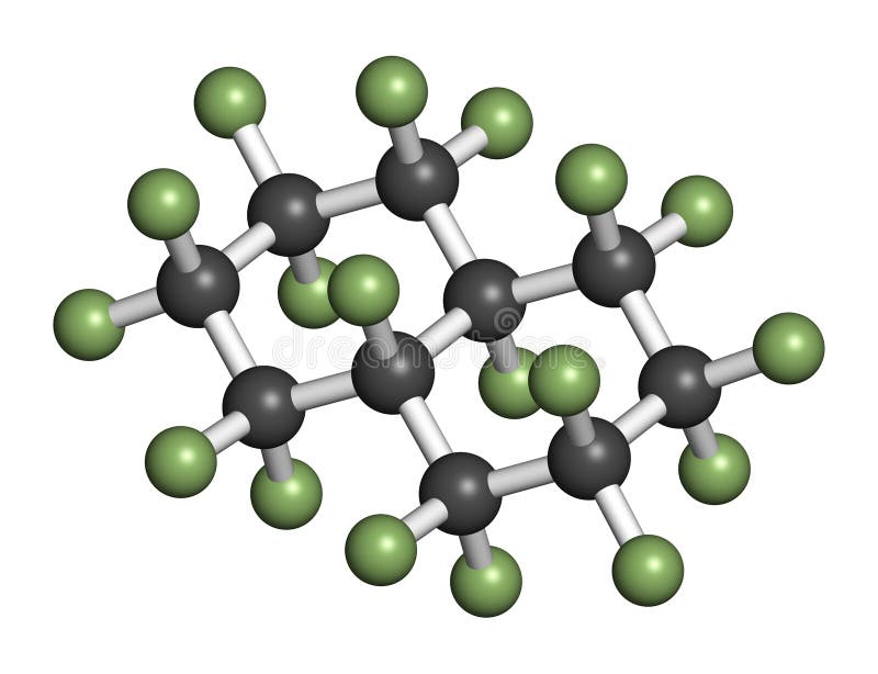Perfluorodecalin Fluorocarbon Molecule. Used As Component of Artificial ...