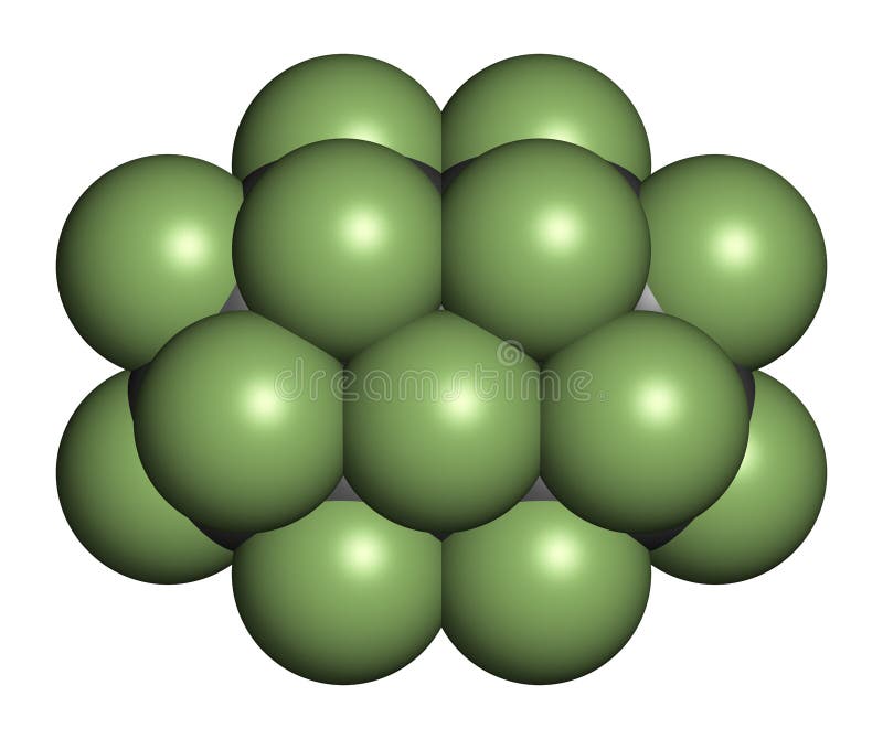 Perfluorodecalin Fluorocarbon Molecule. Used As Component of Artificial ...