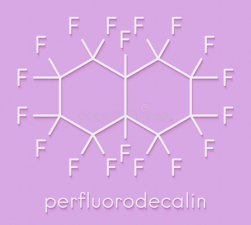 Perfluorodecalin Fluorocarbon Molecule. Used As Component of Artificial ...