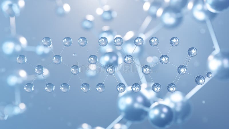 Perfluorooctanesulfonic Acid Molecular Structure 3d, Flat Model, Pfos ...