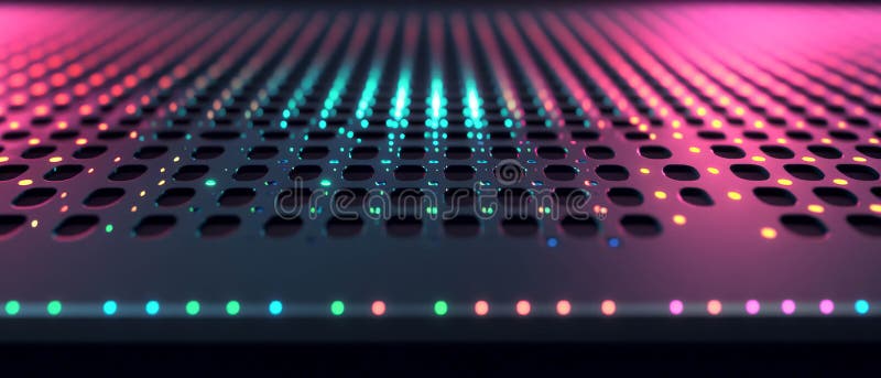 Perforated Aluminum with Dynamic Neon Backlighting Creating an Engaging ...