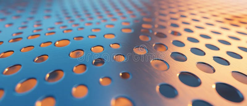 Perforated Aluminum Surface Showcasing Intricate Patterns and ...