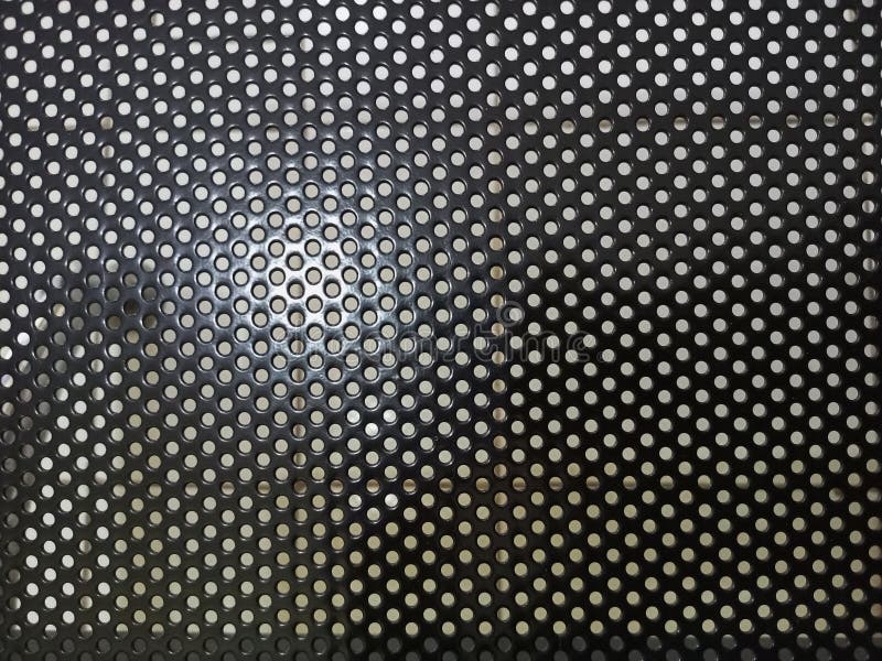 Perforated Black Metal Sheet Grid Pattern Abstract Stock Image - Image ...