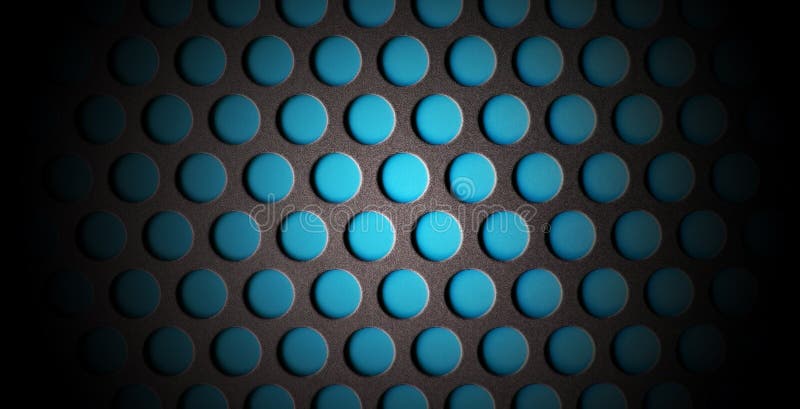 Perforated Blue Metallic Background. Abstract Stainless Steel ...