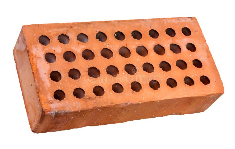 Perforated brick stock photo. Image of clay, weathered - 18548750