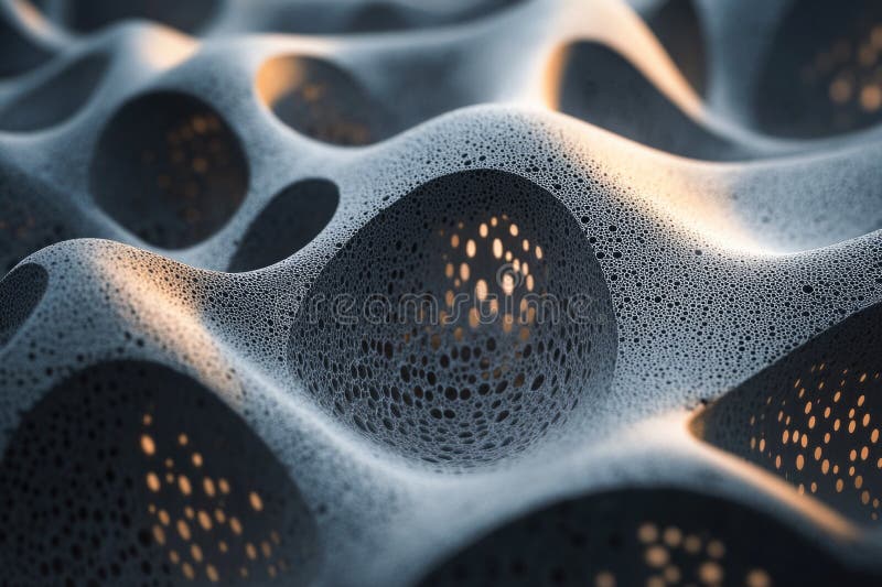 Perforated Fabric Texture, Featuring Small Circular Holes Stock Image ...