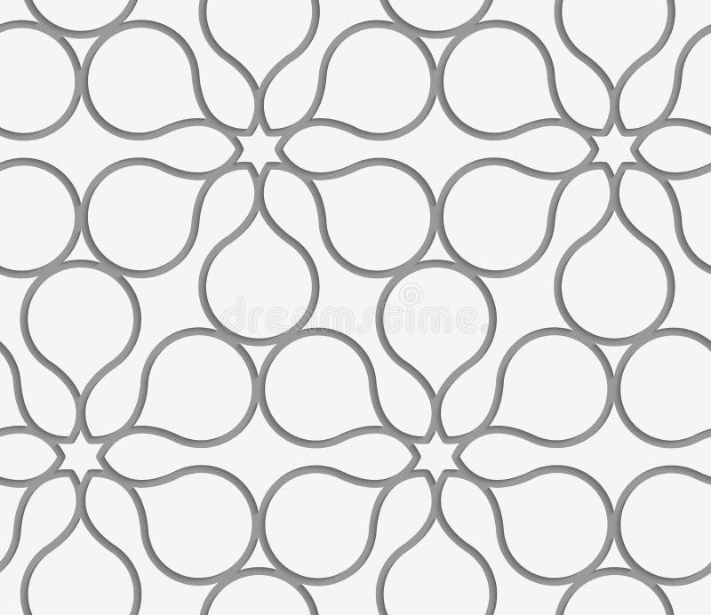 Perforated flower contour stock vector. Illustration of pattern - 53963579