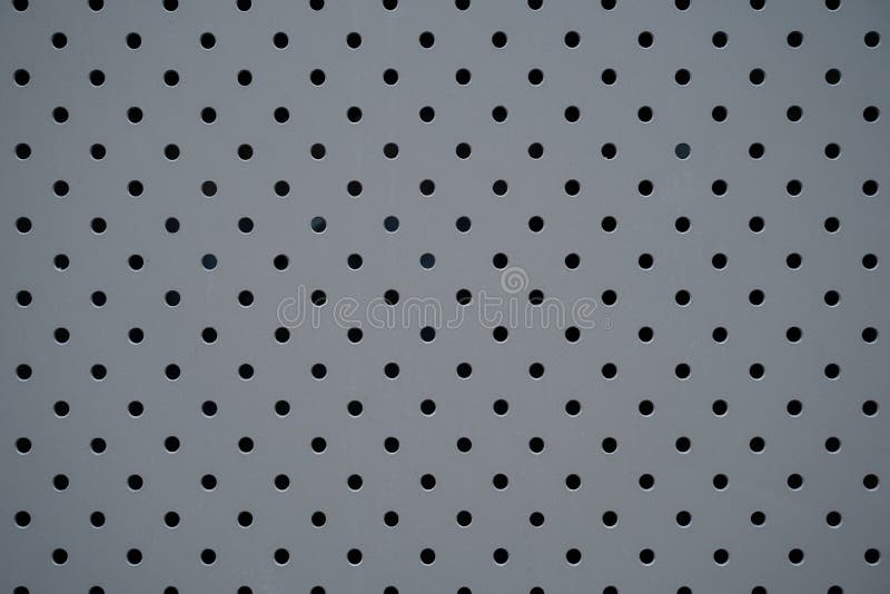 Perforated Grey Iron Sheet Texture. Abstract Industrial Mesh Stock ...