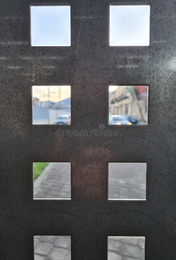 Perforated Iron Vertical Surface Texture Stock Image - Image of rough ...