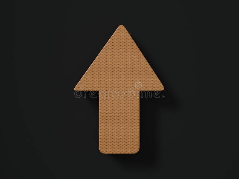 Perforated Leather Arrow Symbol Stock Illustration - Illustration of ...