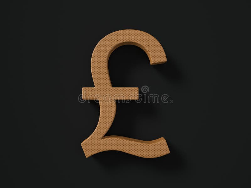 Perforated Leather Pound Symbol Stock Illustration - Illustration of ...