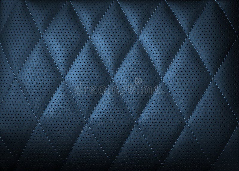 Perforated Leather Texture Background for Design, Dark Blue. Stock ...