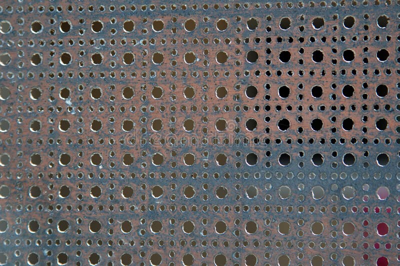 Perforated metal stock image. Image of lines, squeres, holes - 230207