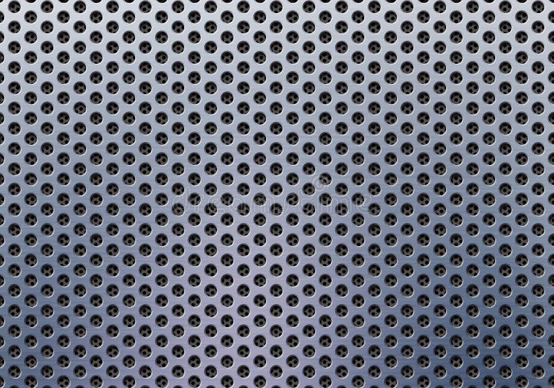 Perforated Metal Background Pattern Silver Stock Image - Image of ...