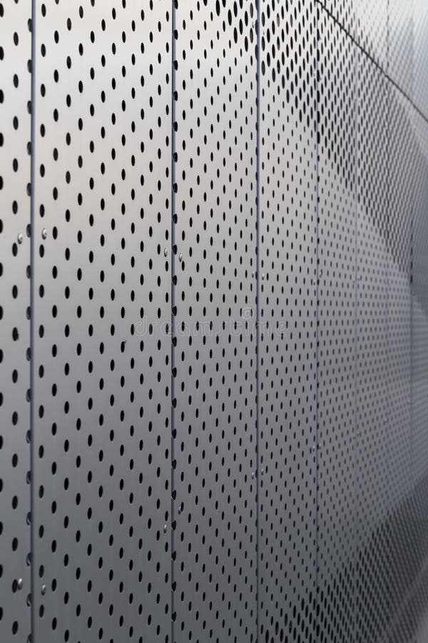 Perforated Metal Panel. Facing of Buildings and Structures Perforated ...