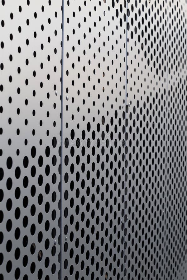 Perforated Metal Panel. Facing of Buildings and Structures Perforated ...