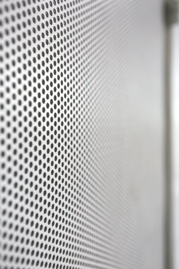 Perforated Metal Sheet White Wall Stock Photo - Image of panel ...