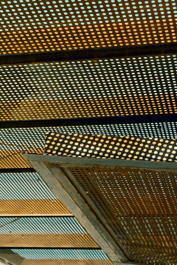Perforated Metal Structures Stock Photo - Image of holes, perforated ...