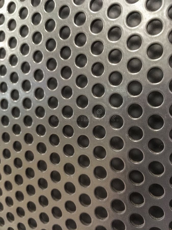 Perforated Metal Texture Macro Angle Stock Photo - Image of texture ...
