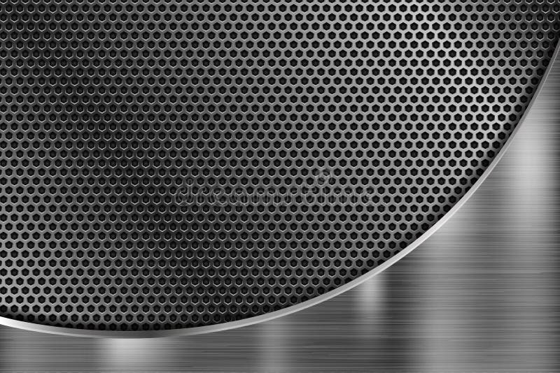 Perforated Metal Texture. Scratched Metallic Surface Stock Vector ...