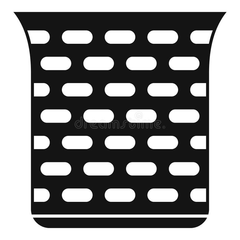 Perforated Office Trash Can for Papers and Documents Throwing Stock ...