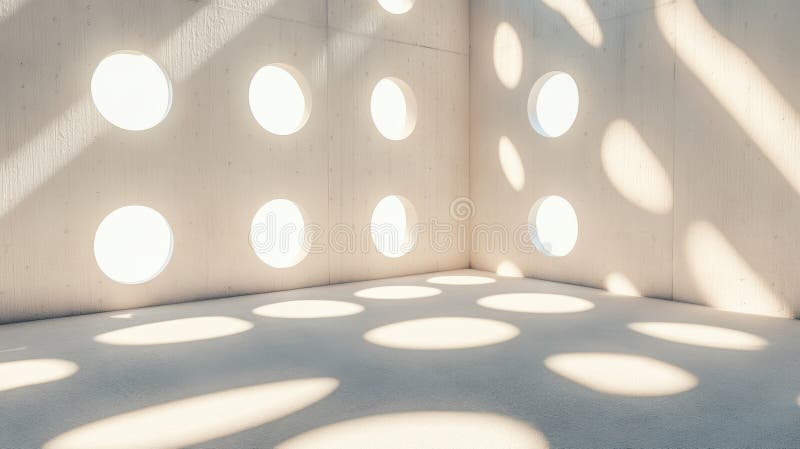 Perforated Panels with Playful Light and Shadow, Abstract and Modern ...