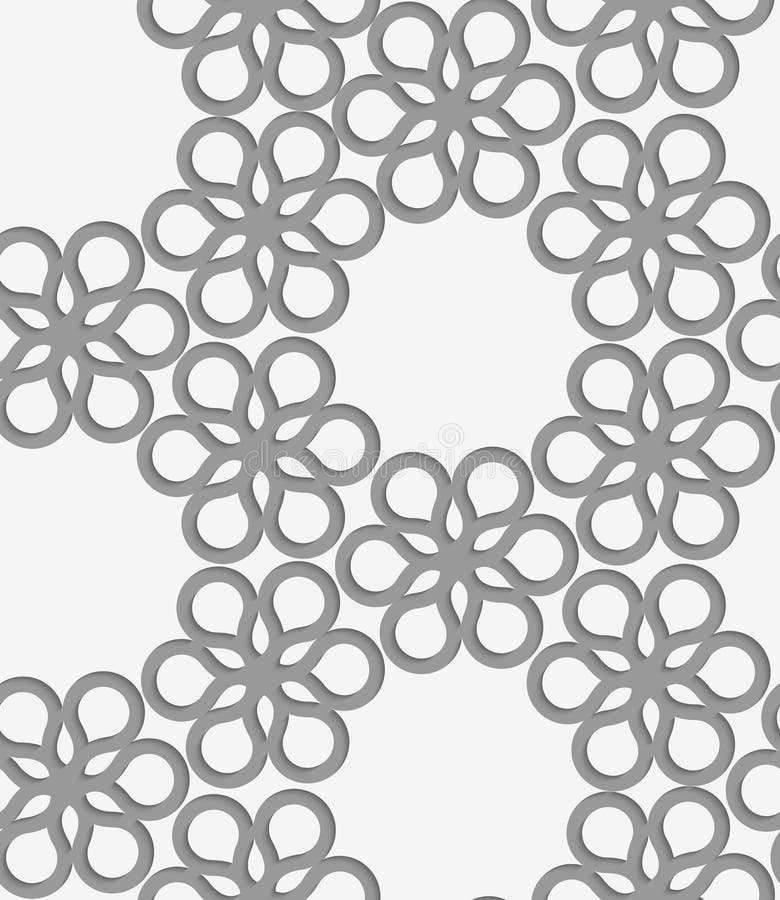 Perforated Floral Pattern stock vector. Illustration of perforated ...