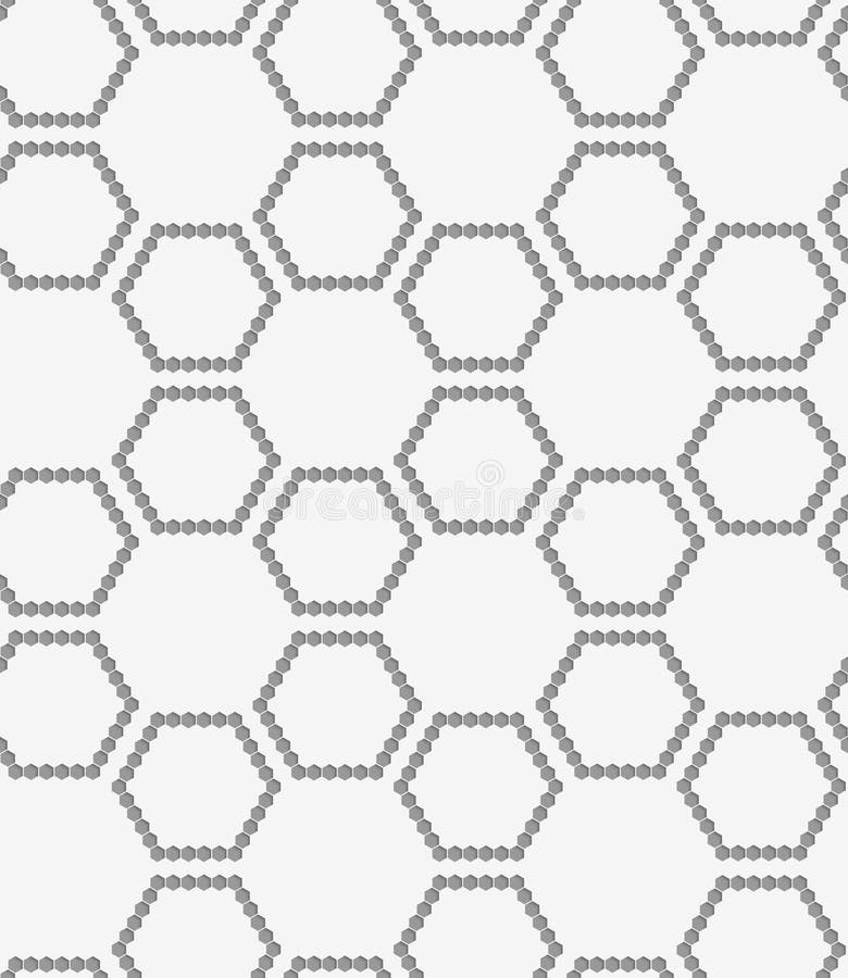 Perforated Paper with Hexagons Forming Grid Stock Vector - Illustration ...