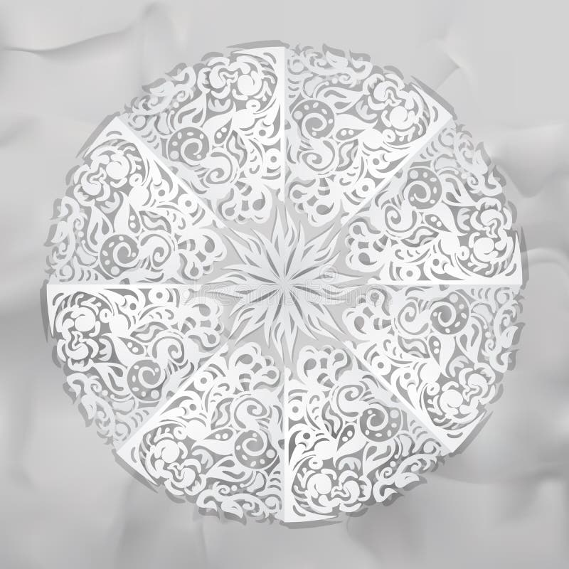 Perforated Paper Texture Banner with Free Form Pattern in Circle Stock ...