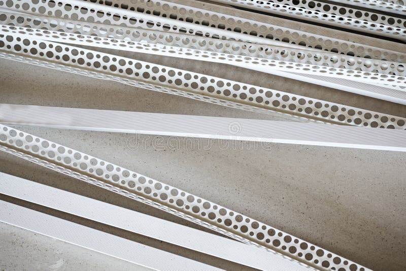 Perforated Plastic Corner for Drywall. Corner Profile for Drywall on a ...