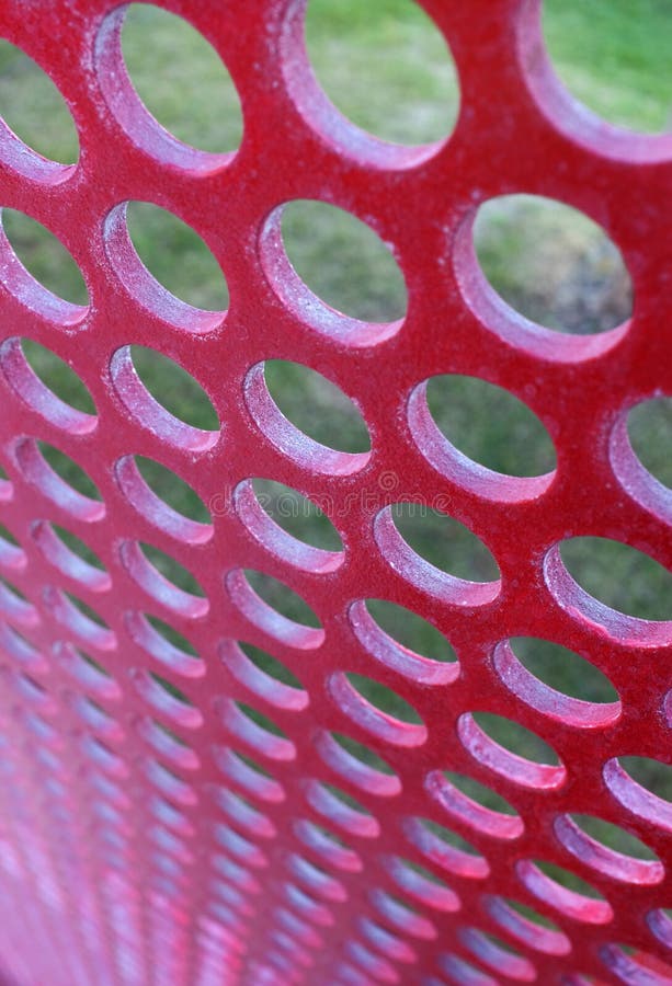 Perforated Red Panel stock photo. Image of grunge, decorative - 66731918