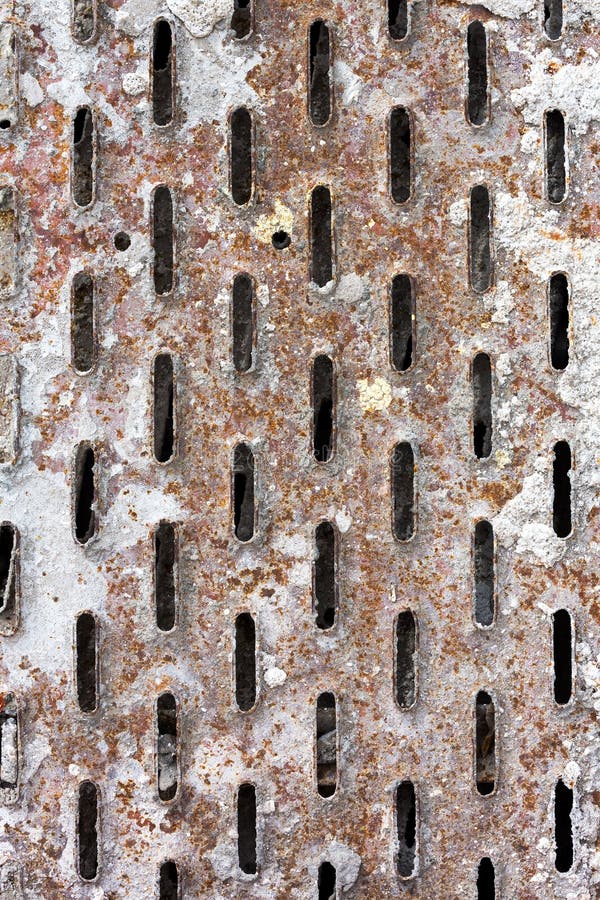 Perforated Metal Seamless Texture. Industrial Background Stock Photo ...