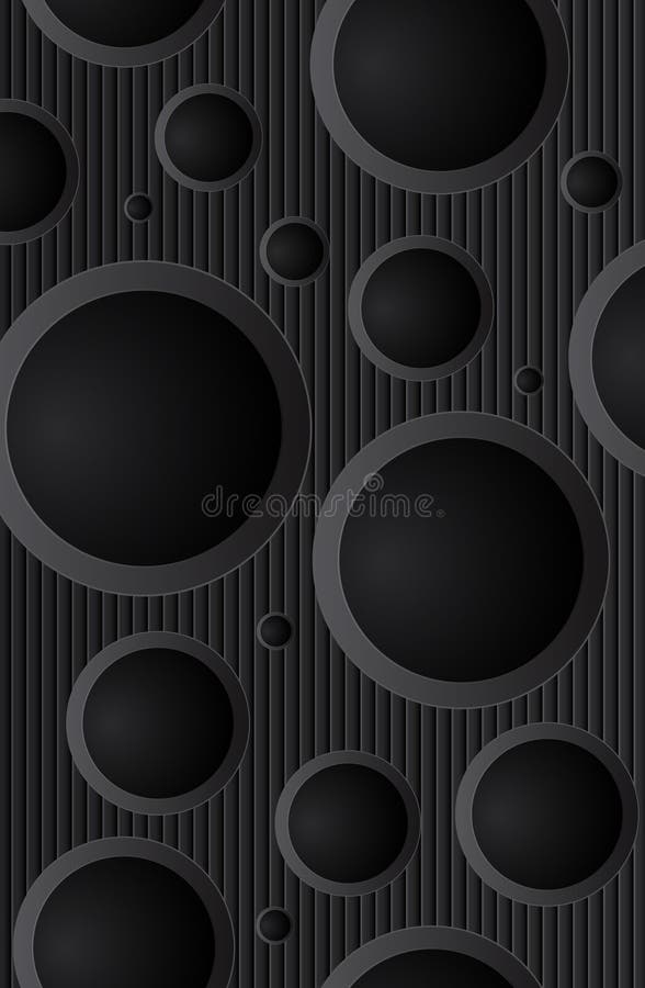 Perforated Sheet of Black Metal. Vector Illustration Stock Vector ...