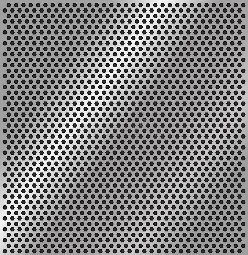 Metal Perforated 3d Texture Stock Vector - Illustration of perforation ...