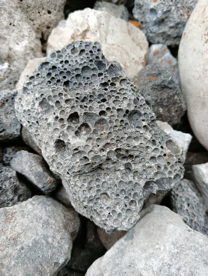 Perforated Stone Due To Natural Factors Stock Photo - Image of natural ...