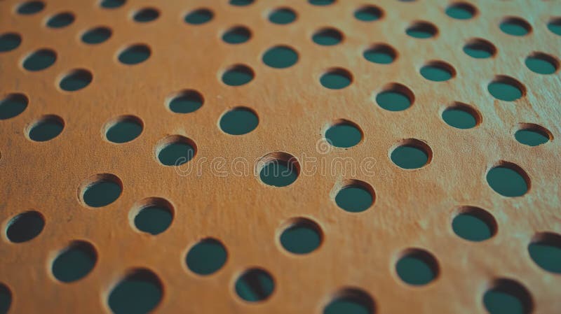 Perforated Surface with Lo-fi Printer Texture and Circular Holes ...