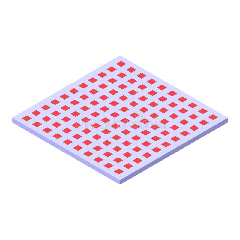 Perforated Surface with Square Holes Forming a Grid Pattern Stock ...