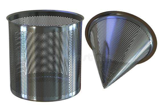Perforated Temporary Filters Stock Photo - Image of spare, temporary ...