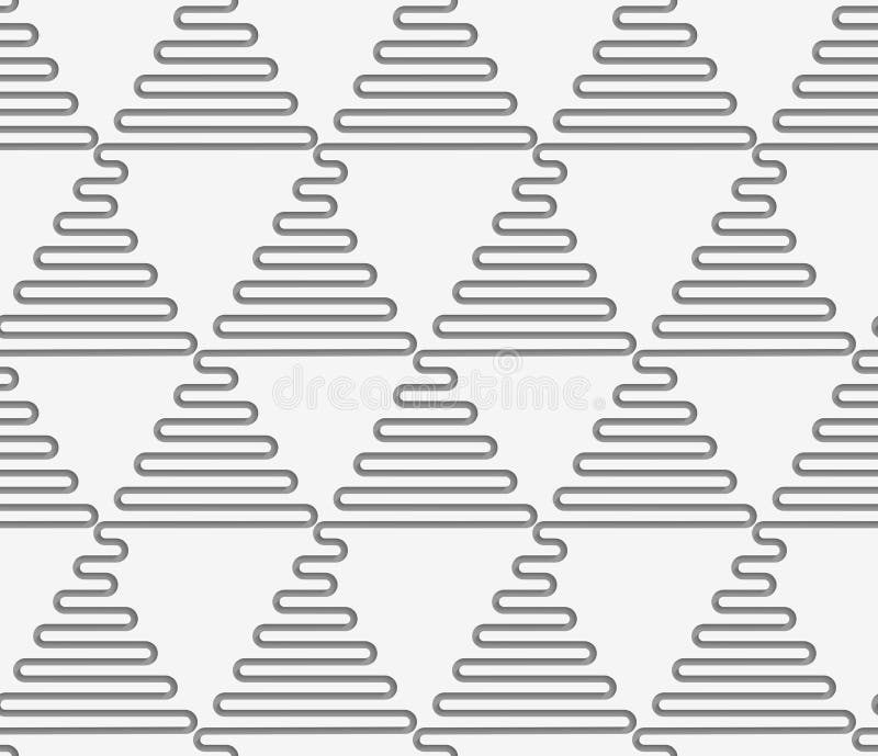 Perforated Wavy Triangles in Rows Stock Vector - Illustration of ...