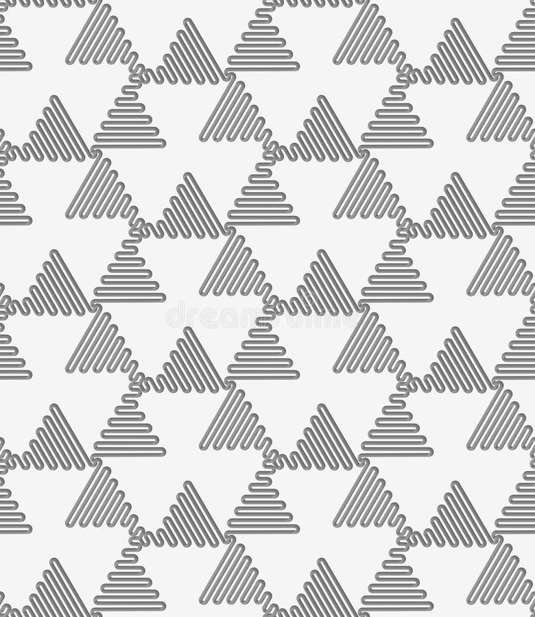 Triangle Wavy Color Layered Seamless Stock Vector - Illustration of ...